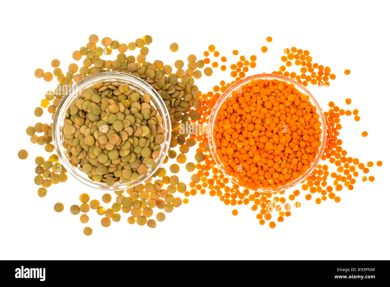 Different varieties of lentils in glass. Studio photo Stock Photo - Alamy