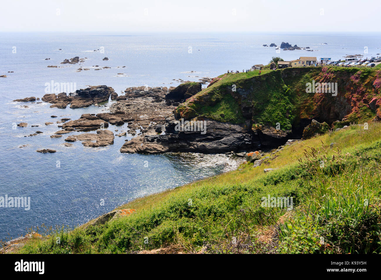 The headland of the The Lizard Point, Cornwall, mainland UK's most ...