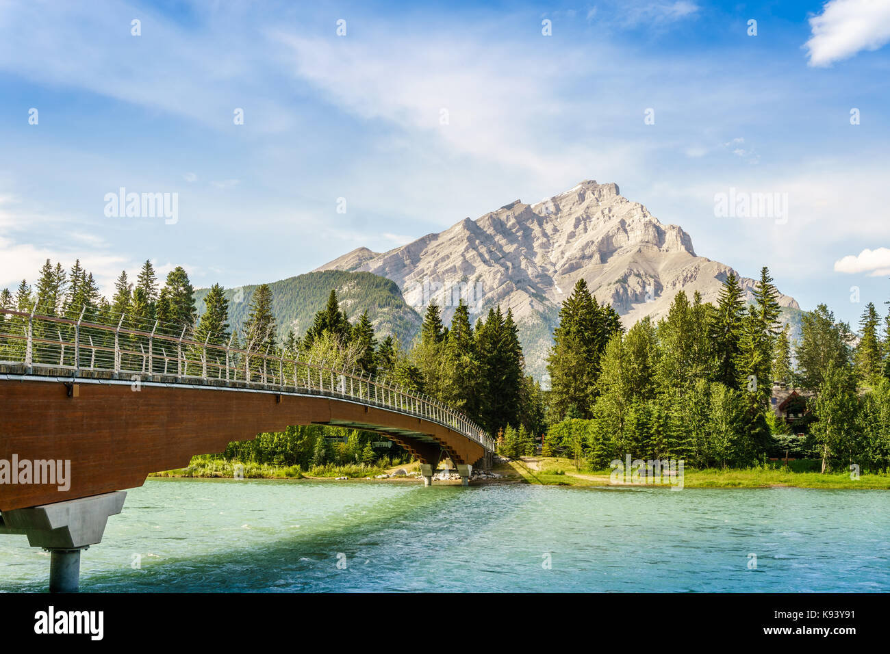 Banff national park bridge hi-res stock photography and images - Alamy
