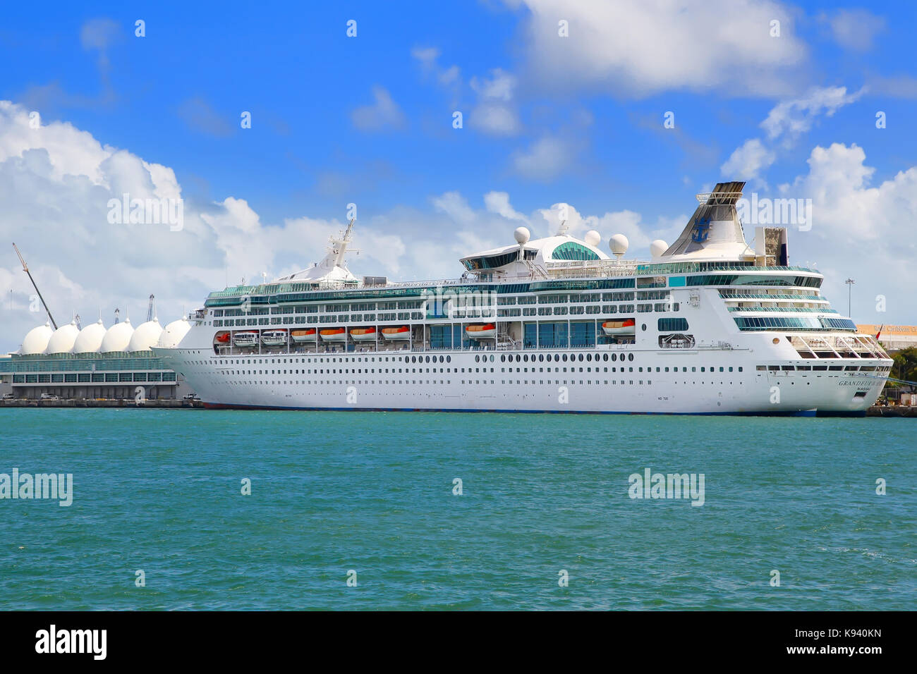 Cruise port of Miami Stock Photo - Alamy