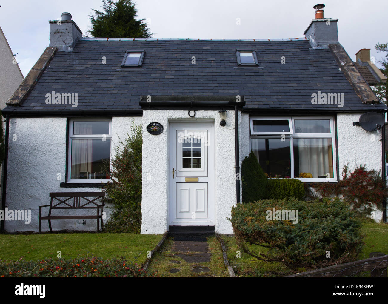 A simple Scottish House during the day, Wanlockhead Scotland Stock ...