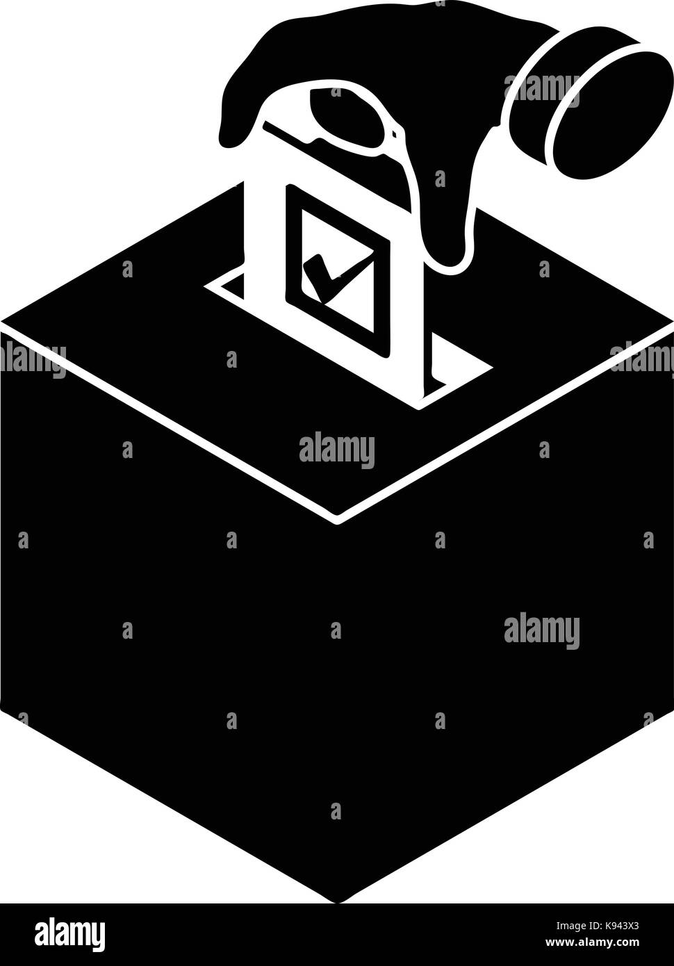 Election box icon, simple style Stock Vector Image & Art - Alamy