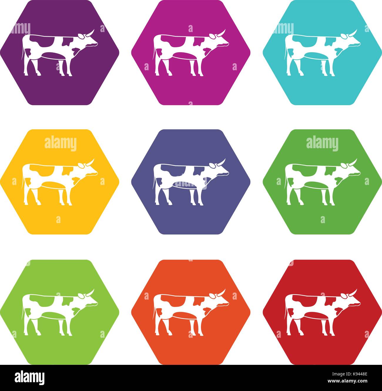 Swiss cattle Stock Vector Images - Alamy