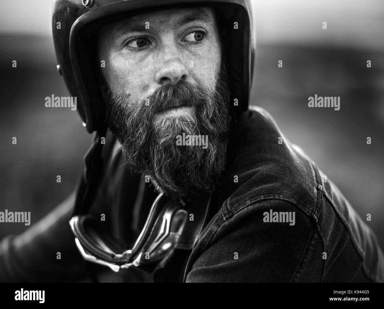 Wearing Open Face Helmet