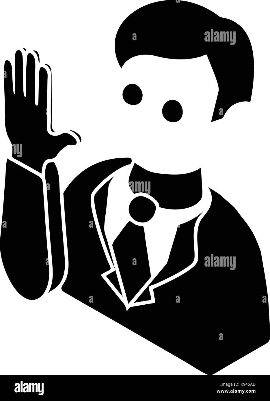 Election candidate oath icon hi-res stock photography and images - Alamy