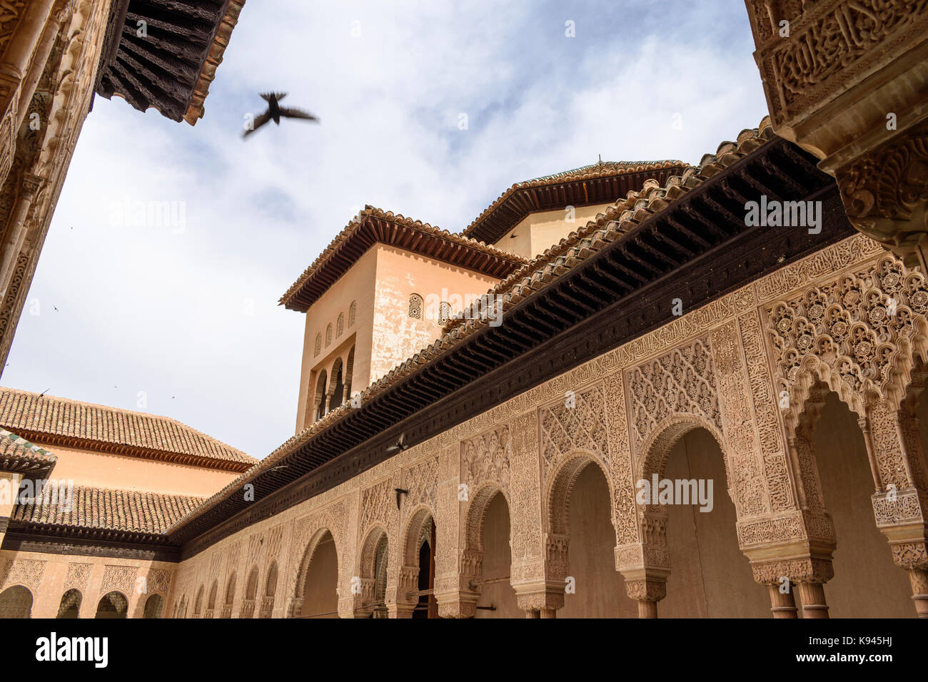 Exterior view, Alhambra palace, Granada, Andalusia, Spain Stock Photo ...