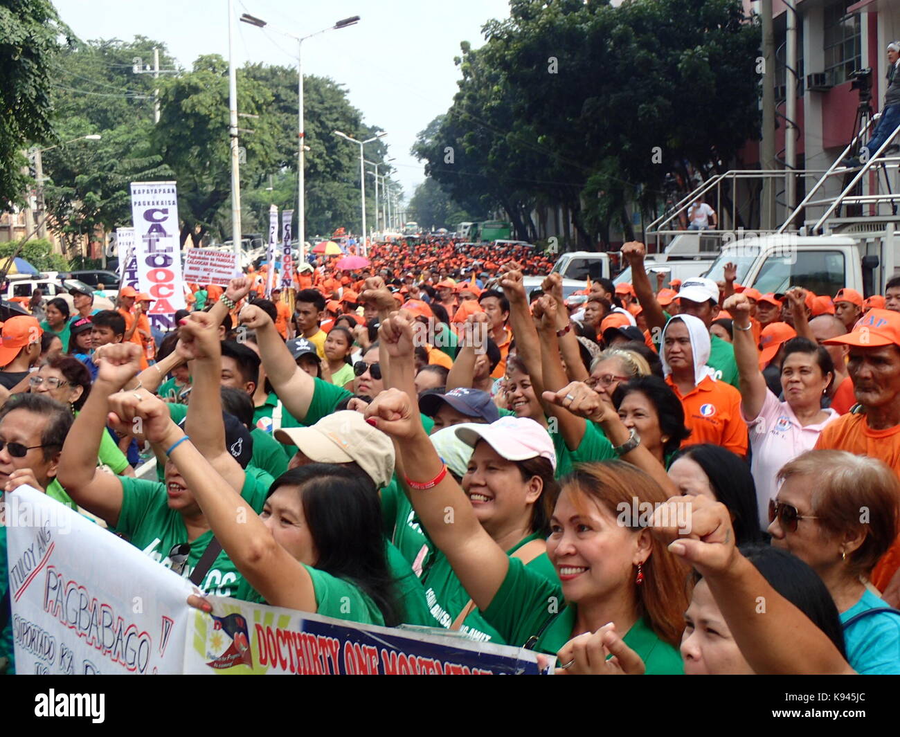 Manila, Philippines. 21st Sep, 2017. Supporters of President Rodrigo ...
