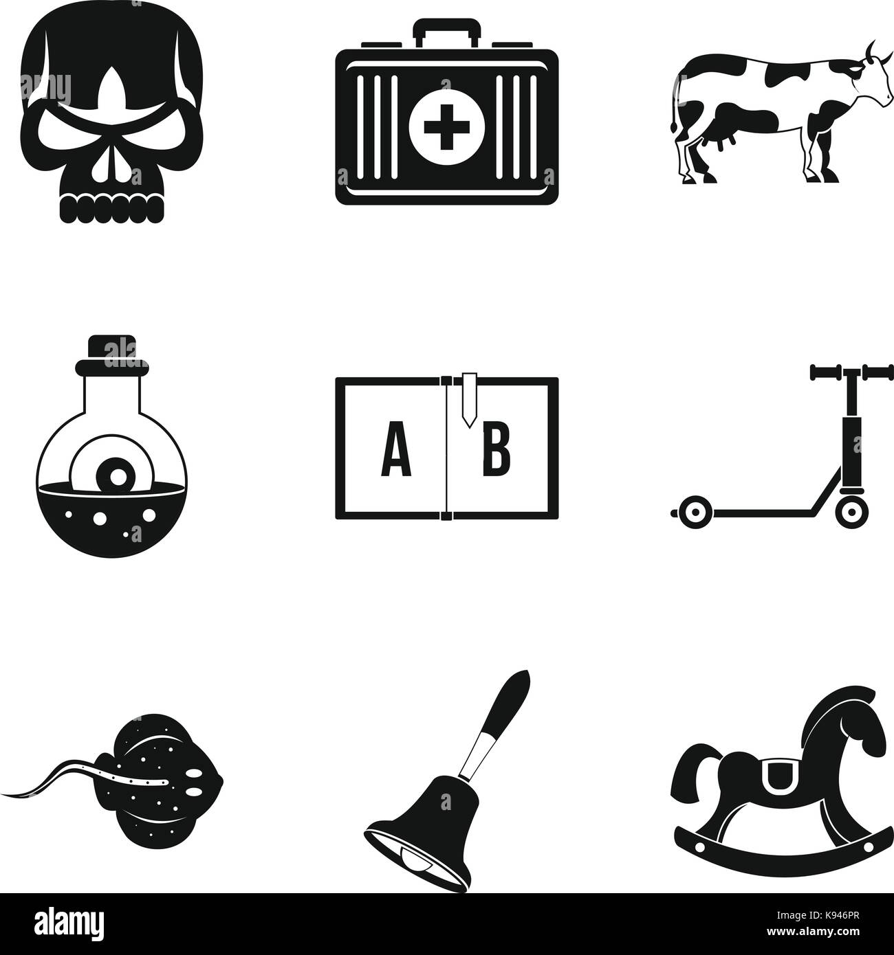 Academic year icons set, simple style Stock Vector Image & Art - Alamy