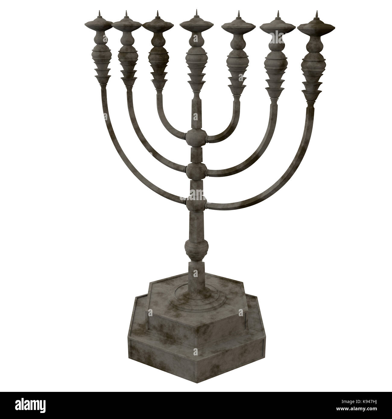 Golden menorah Cut Out Stock Images & Pictures - Alamy
