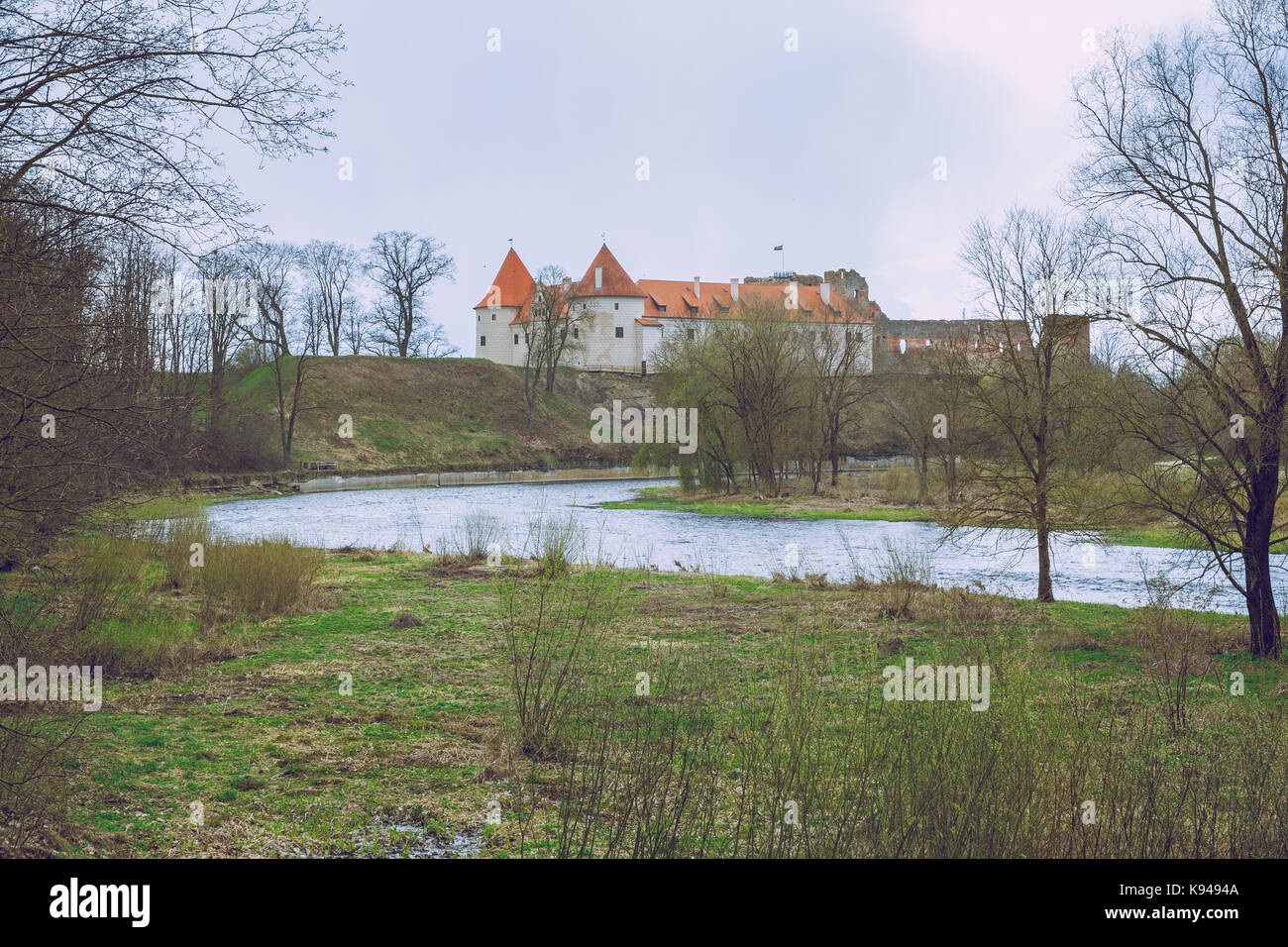 Old castle in Latvia, Bauska, 2017 April Stock Photo - Alamy