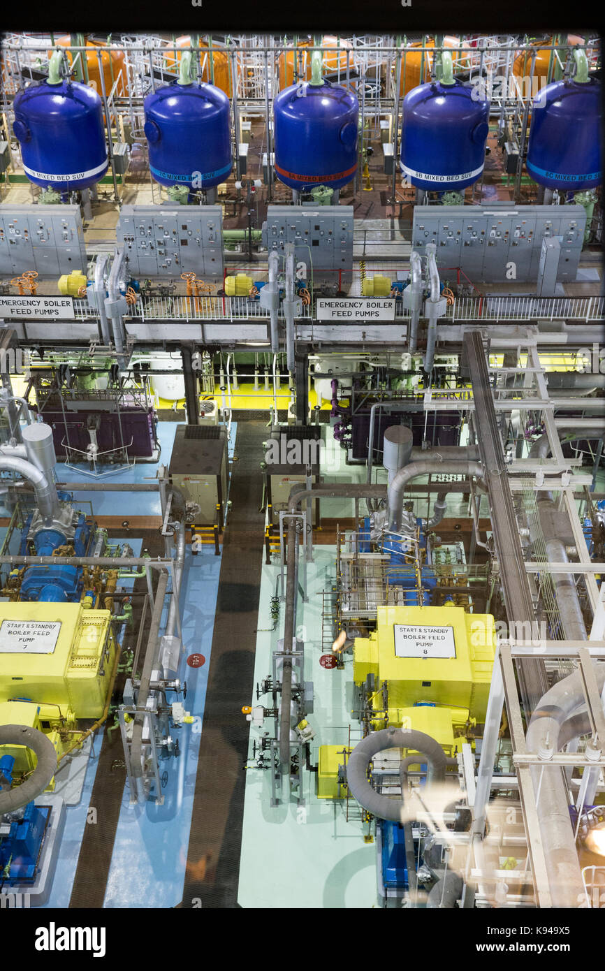 Detail of interior of a Nuclear Power station showing the emergency ...