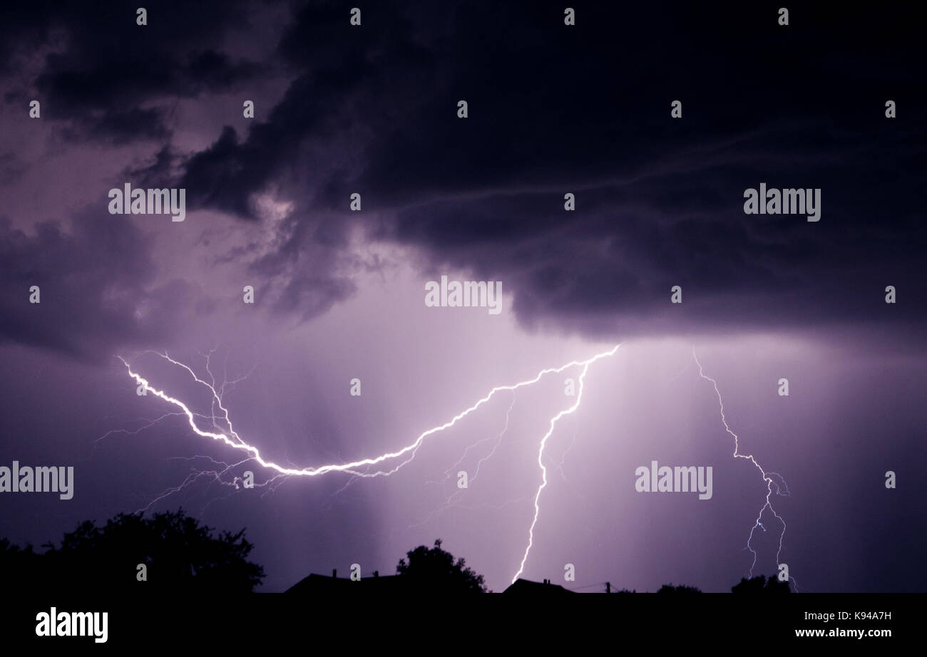 Lightning with a thunder Stock Photo - Alamy