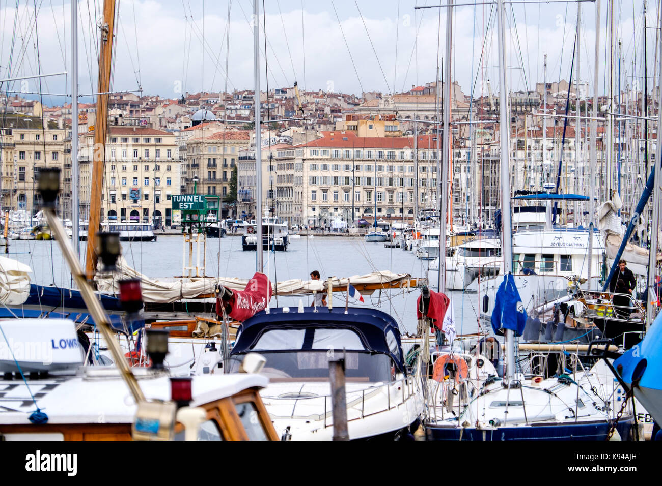 The old port ,'Vieux Port', Marseilles, Provence, France Stock Photo ...
