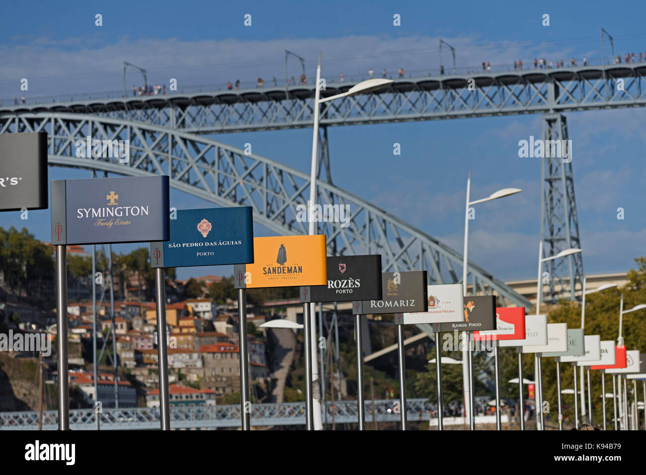 Blue porto sign hi-res stock photography and images - Alamy
