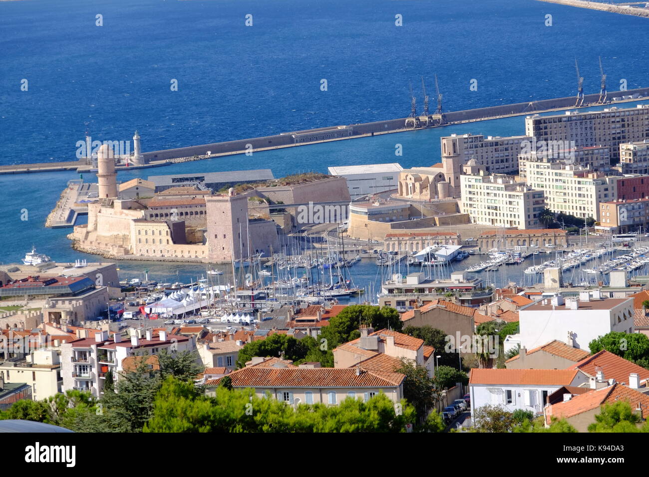 The old port ,'Vieux Port', Marseilles, Provence, France Stock Photo ...