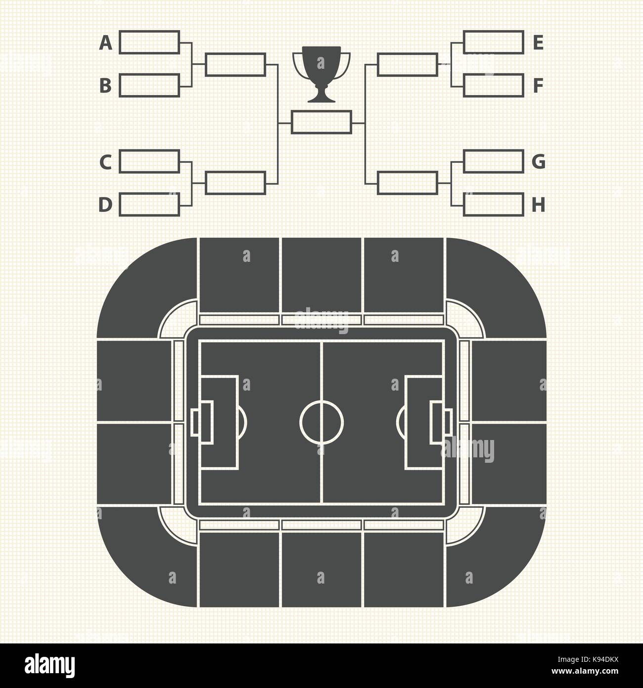 Soccer stadium, Chart for Groups and Teams Stock Vector Image & Art - Alamy