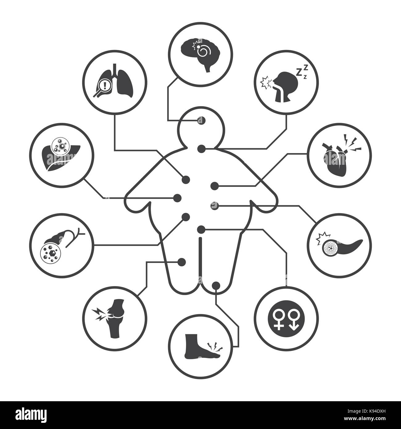 Complications vector vectors hi-res stock photography and images - Alamy