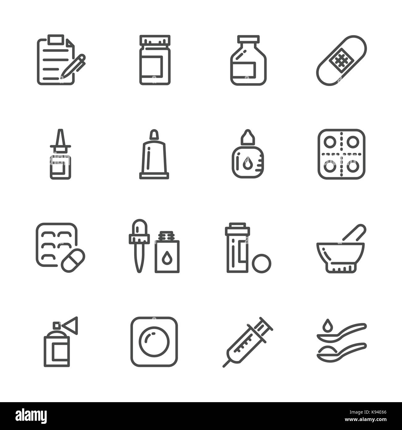 Medical syringe drop line Stock Vector Images - Alamy