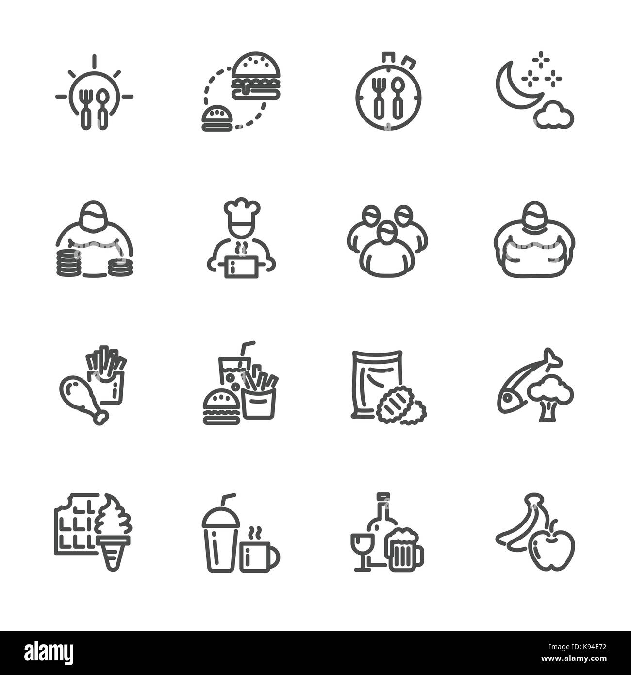 Obesity health risk Stock Vector Images - Alamy