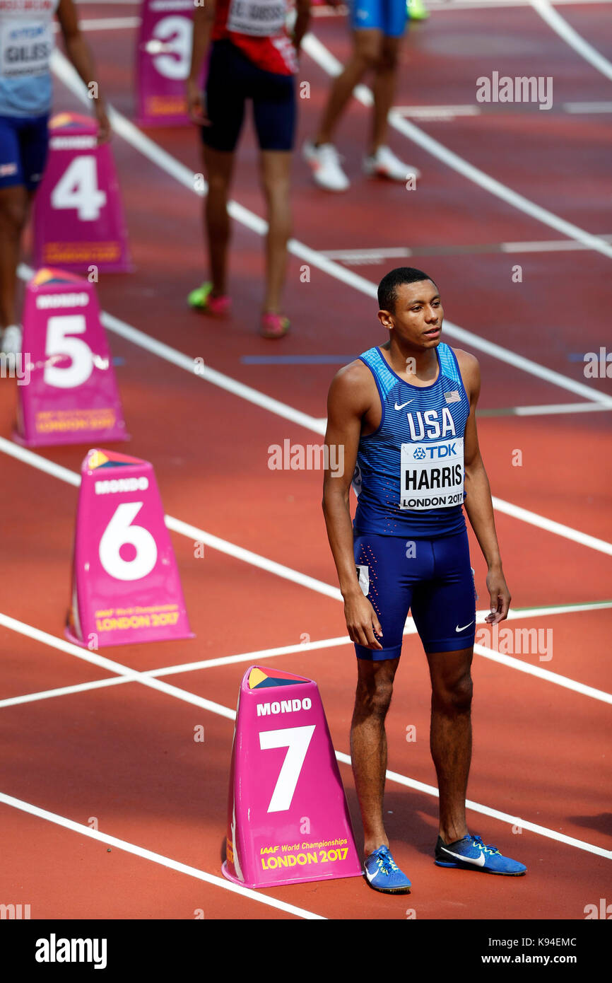 Isaiah HARRIS (United States of America) competing in the Men's 800m ...