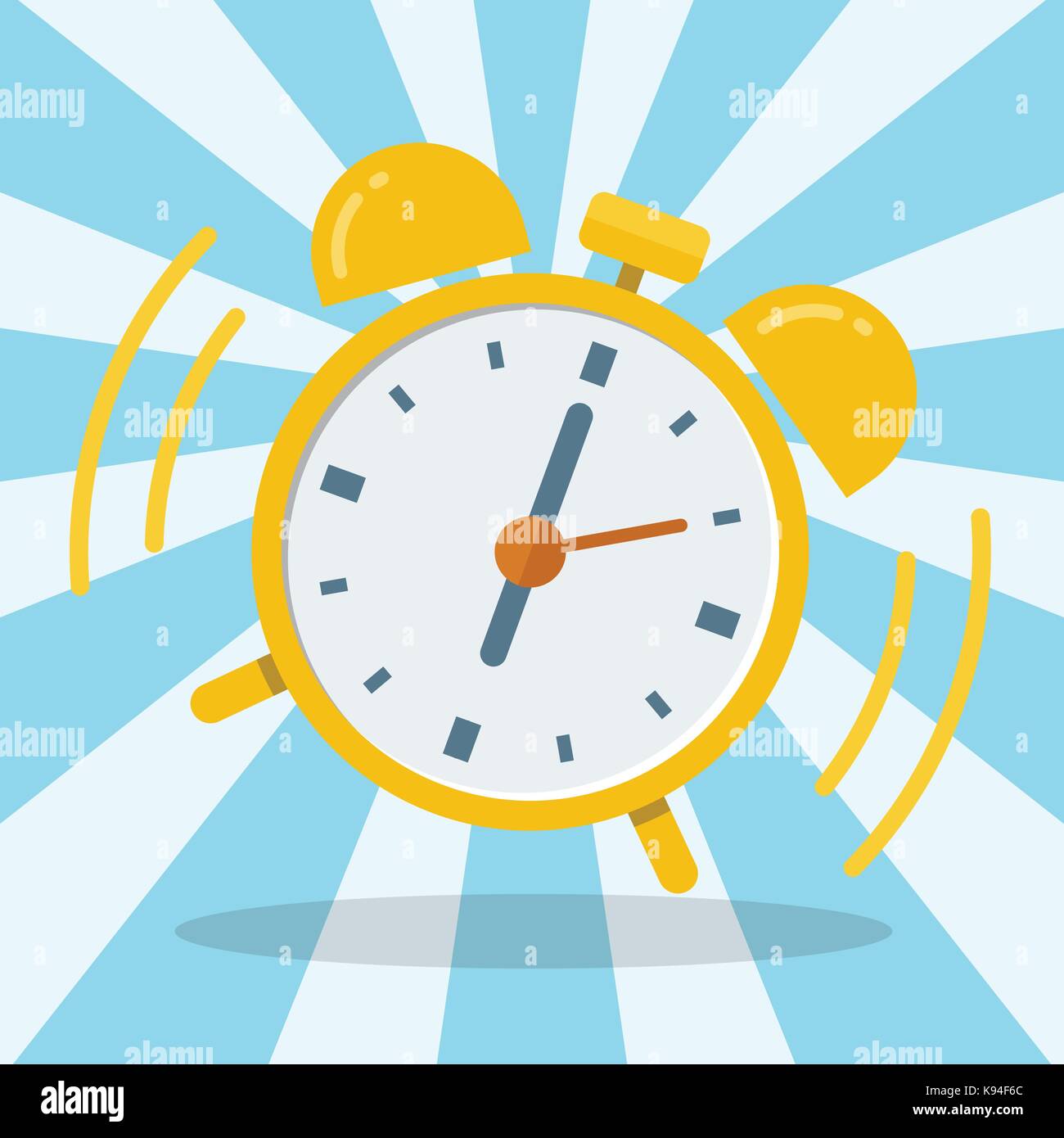 Alarm clock hand tired Stock Vector Images - Alamy
