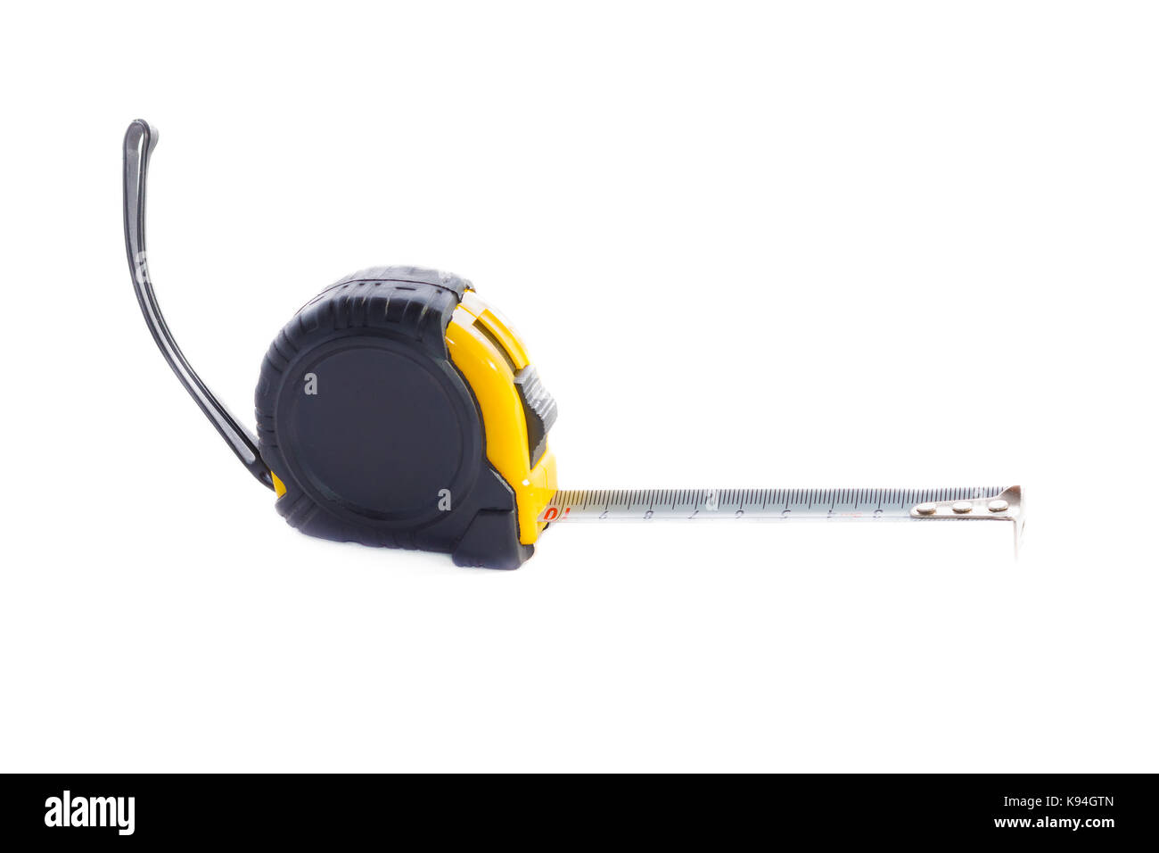 isolated - meter tape cut out on white background Stock Photo - Alamy