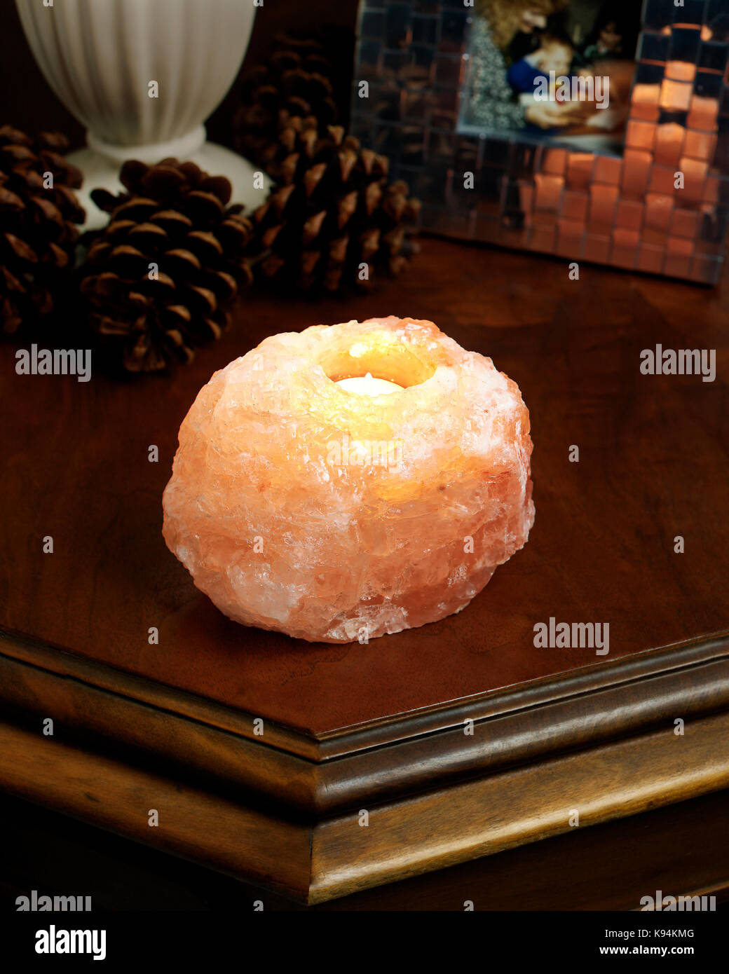 Candle and sea salt hi-res stock photography and images - Alamy