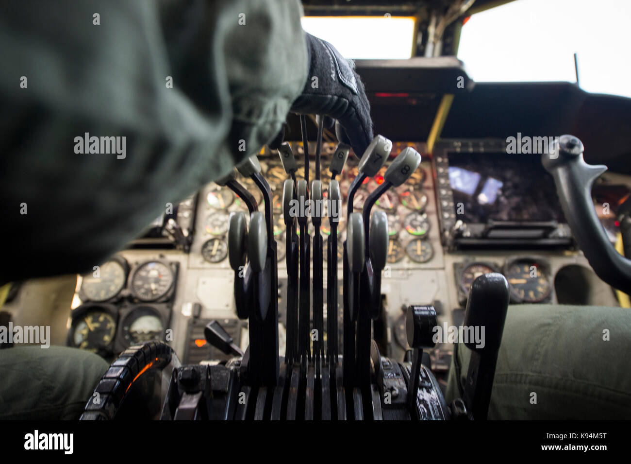 A pilot from the 2nd Bomb Wing, Barksdale Air Force Base, La., prepares ...