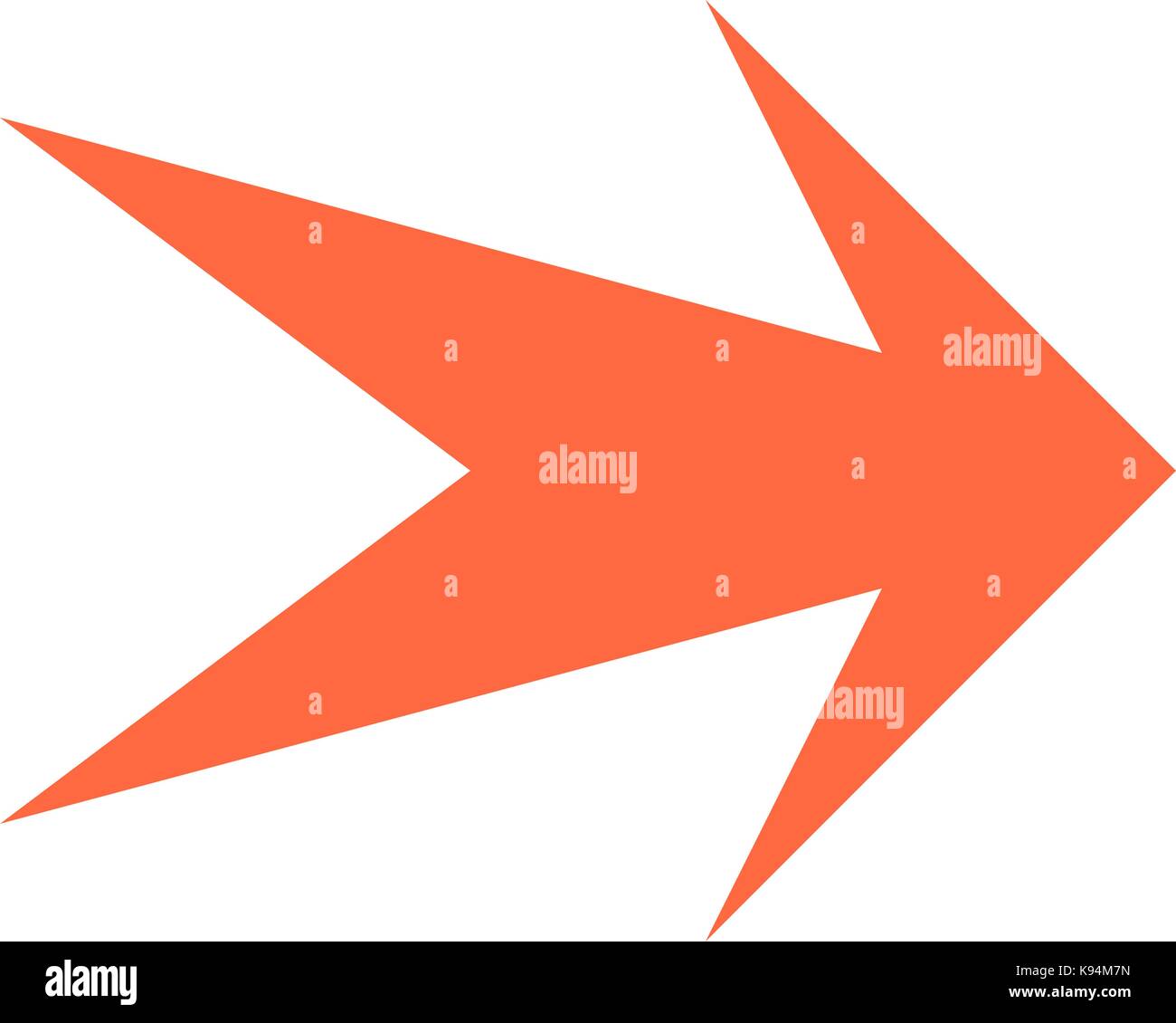 Arrow sign direction icon navigation button pointer pictogram. Quick and easy recolorable shape ...