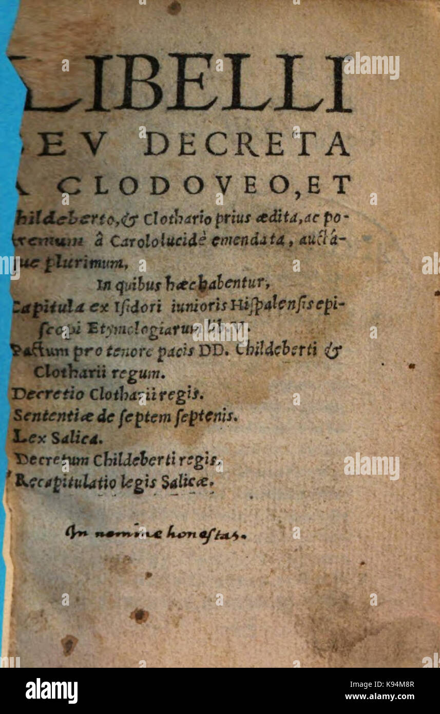 A legal manuscript titled 'Libelli seu decreta,' featuring decrees and ...