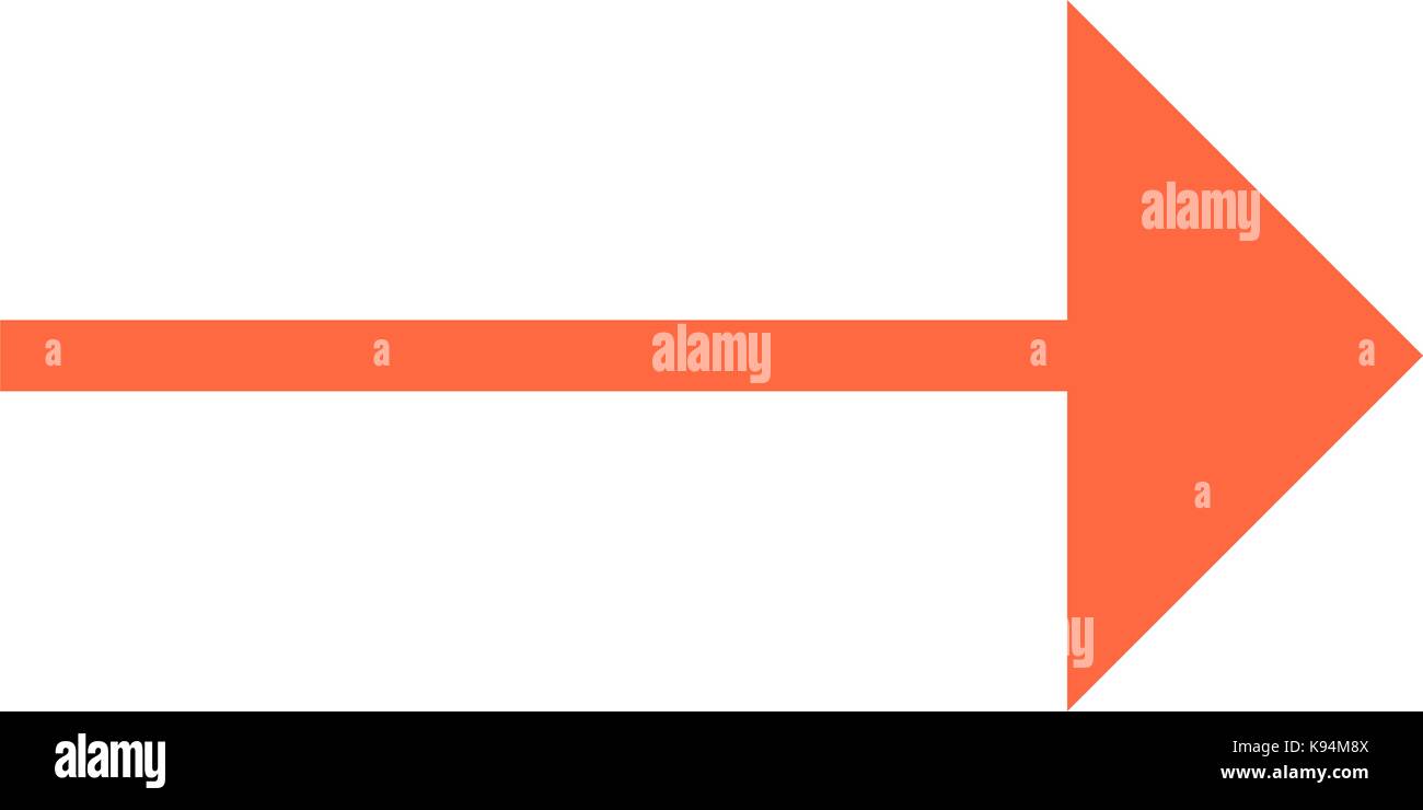 Arrow sign direction icon navigation button pointer pictogram. Quick and easy recolorable shape ...