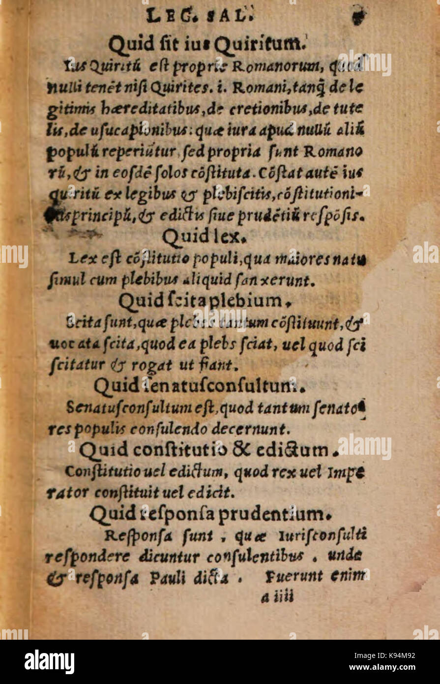 Libelli seu decreta 007 Stock Photo - Alamy