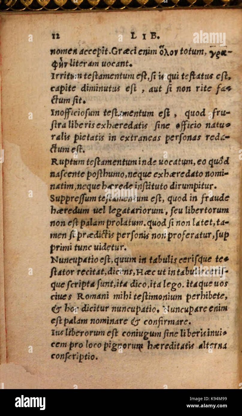 Libelli seu decreta 012 Stock Photo - Alamy