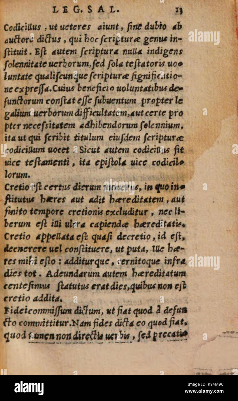 Libelli seu decreta 013 Stock Photo - Alamy