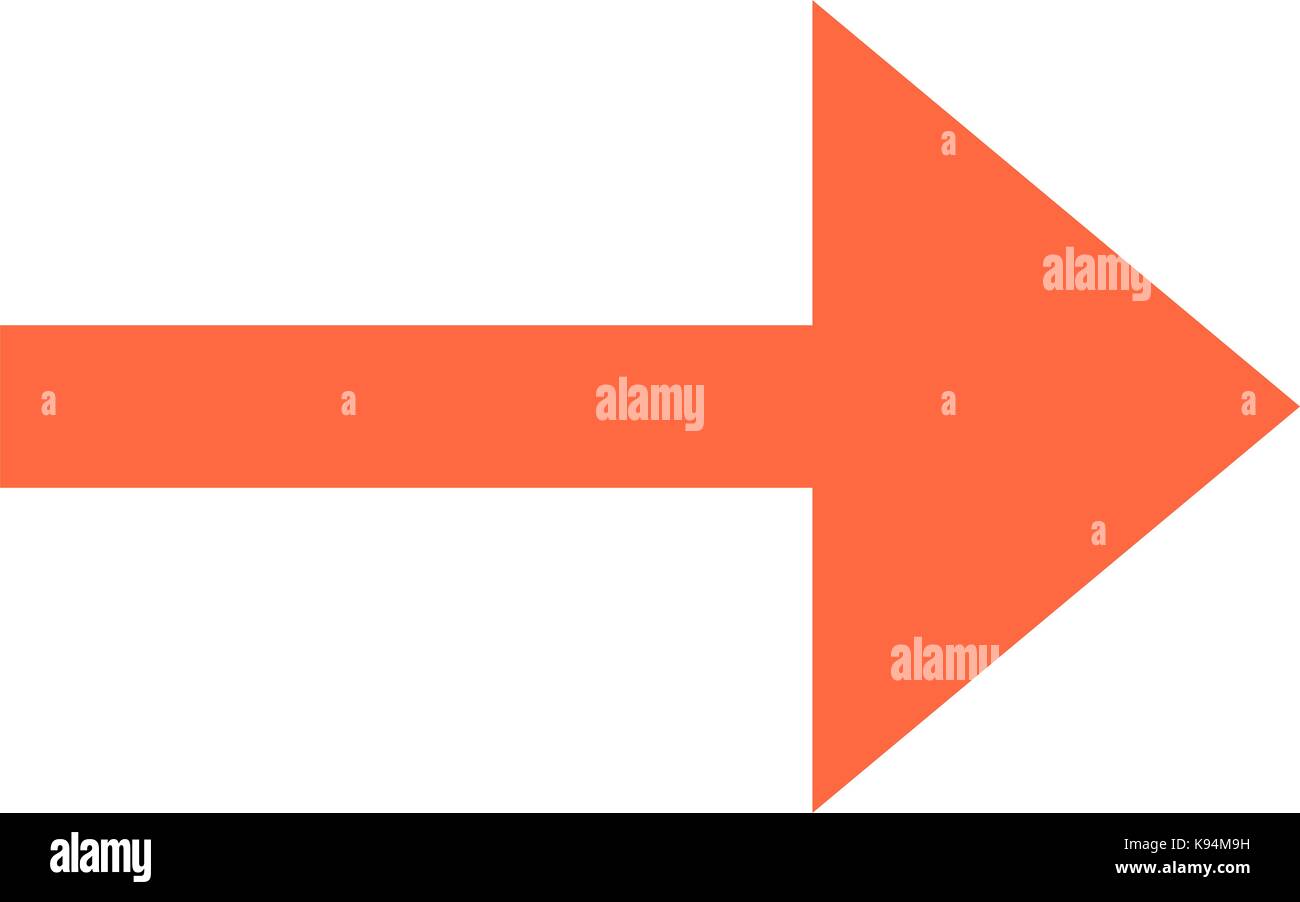 Arrow sign direction icon navigation button pointer pictogram. Quick and easy recolorable shape ...