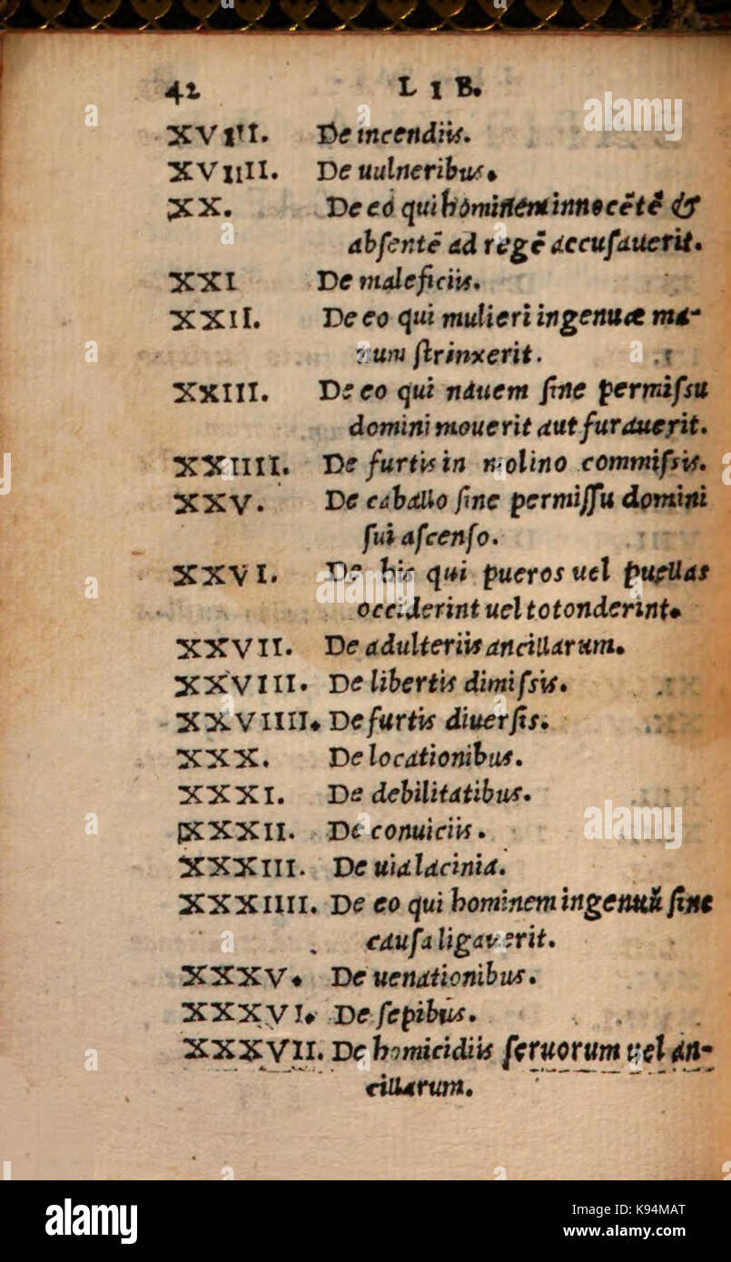 Libelli seu decreta 042 Stock Photo - Alamy