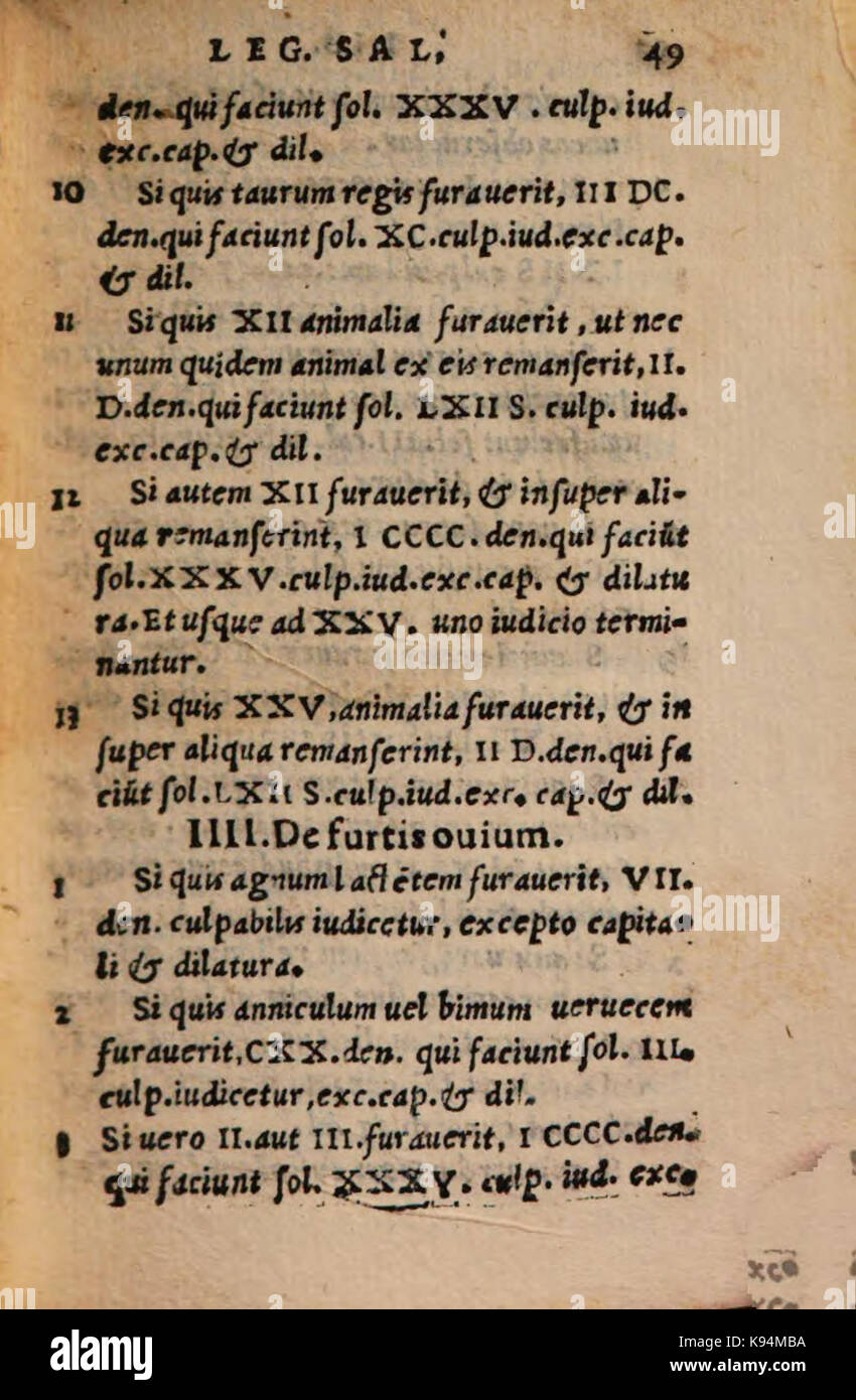 Libelli seu decreta 049 Stock Photo - Alamy