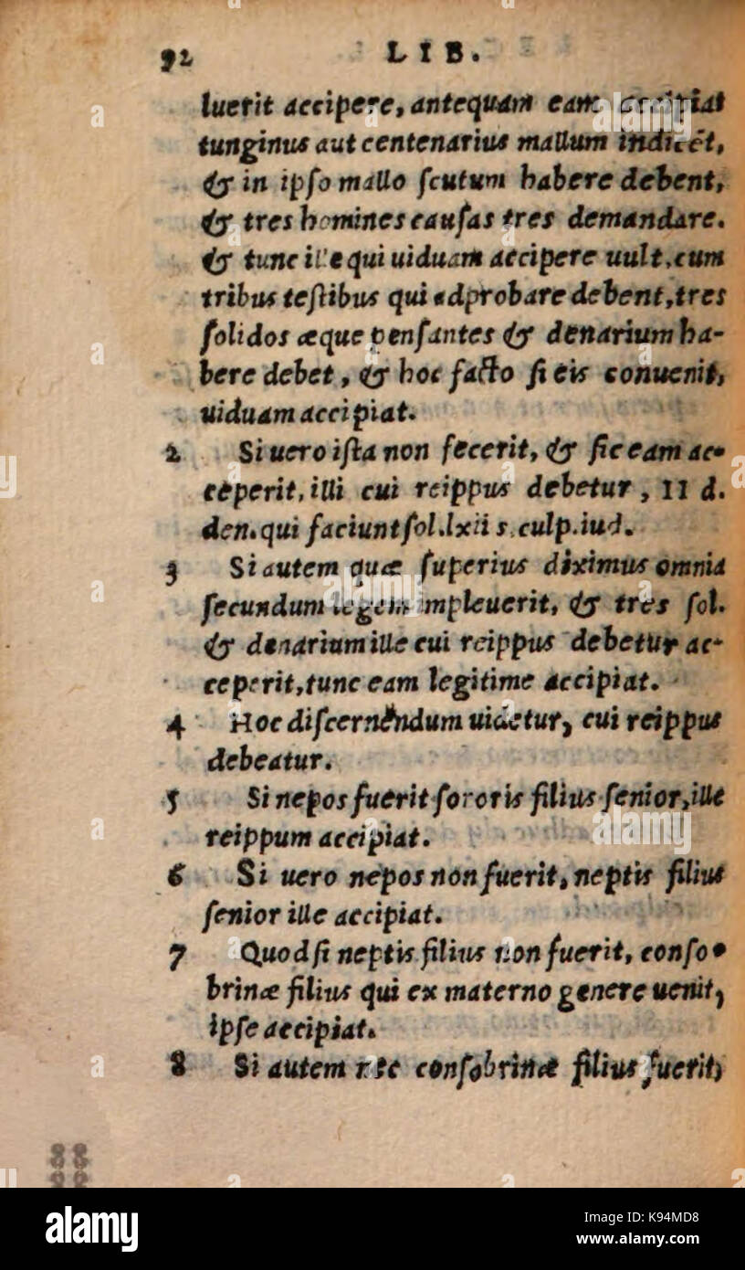 Libelli seu decreta 092 Stock Photo - Alamy