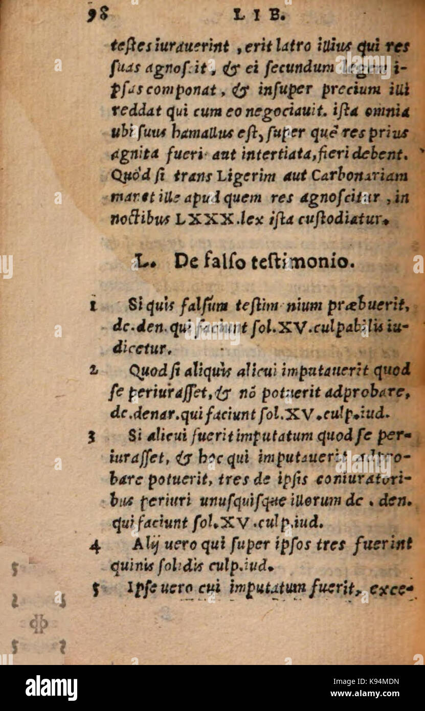 Libelli seu decreta 098 Stock Photo - Alamy