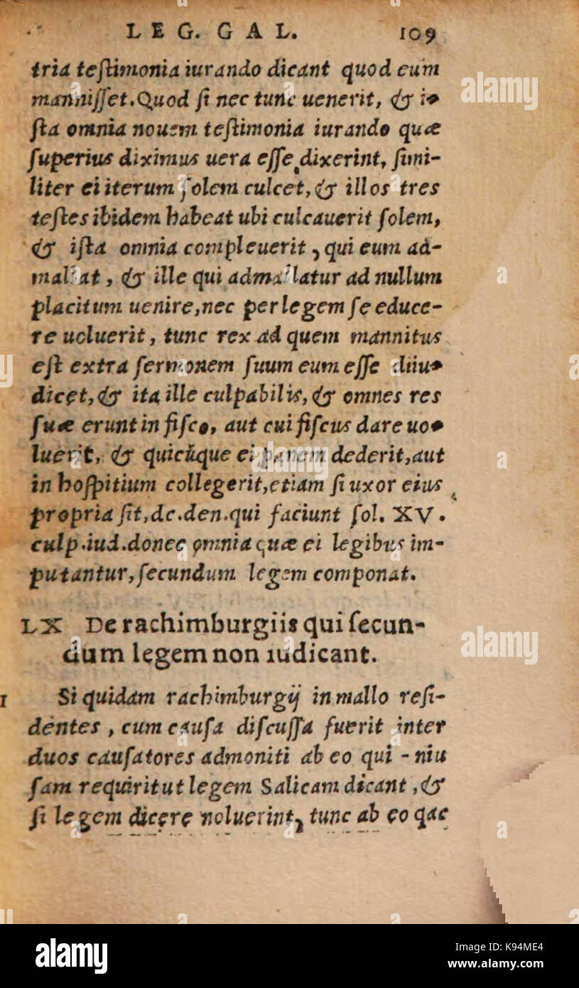 Libelli seu decreta 109 Stock Photo - Alamy