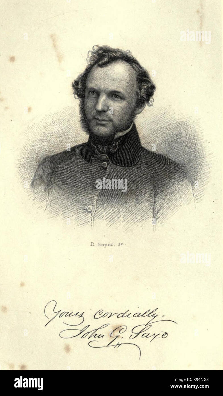 Knickerbocker Gallery John G. Saxe Stock Photo - Alamy