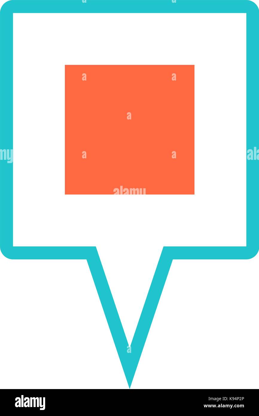Quick and easy recolorable square shape isolated from background. Flat ...