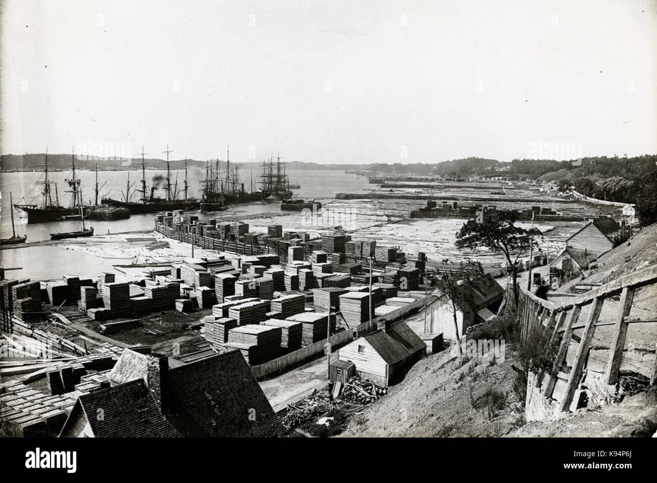 Le bas de la cote de Sillery en 1900 Stock Photo - Alamy