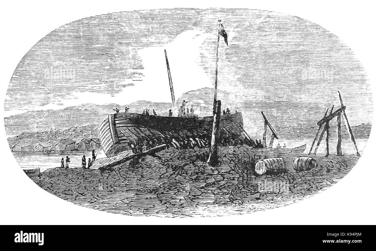 River launching Black and White Stock Photos & Images - Alamy