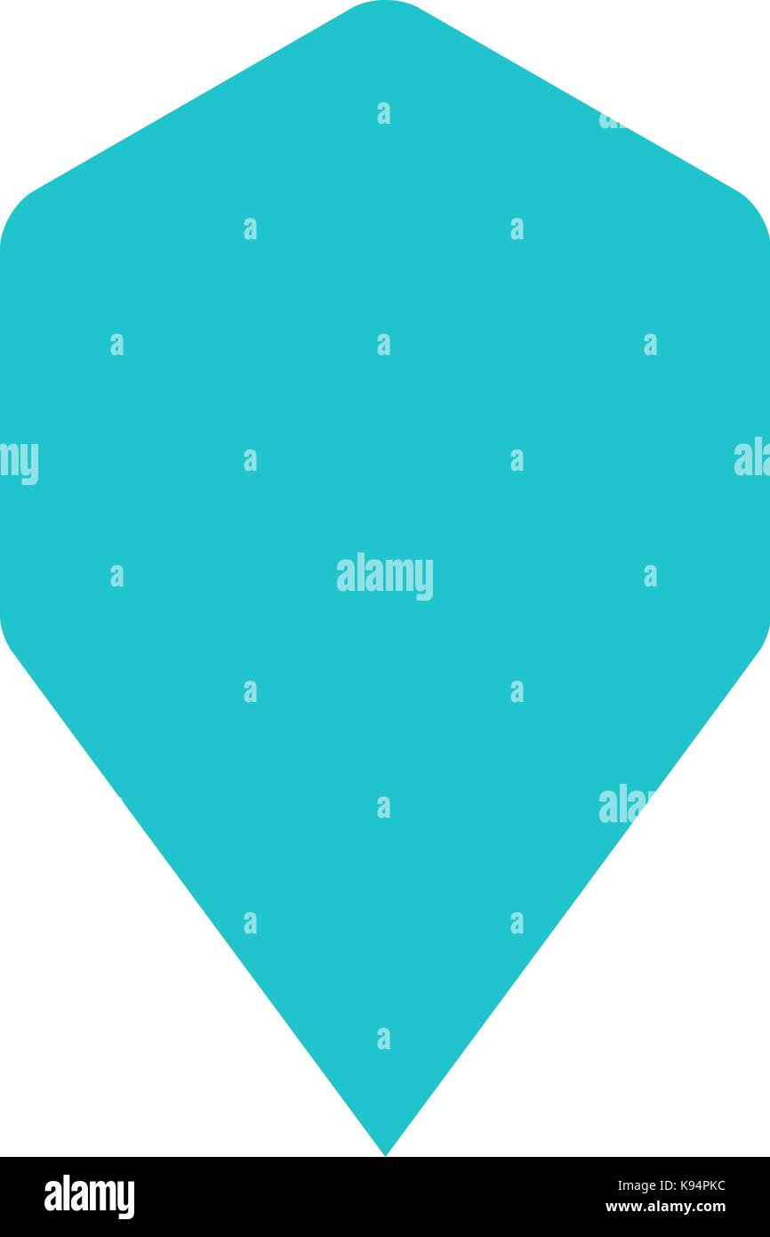 Quick and easy recolorable hexagon shape isolated from background. Flat ...