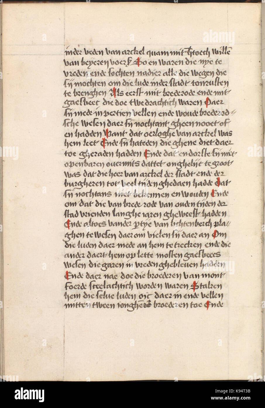 Kattendijkekroniek (ca. 1491) KB KW 1900 A 008, folium 403v Stock Photo ...