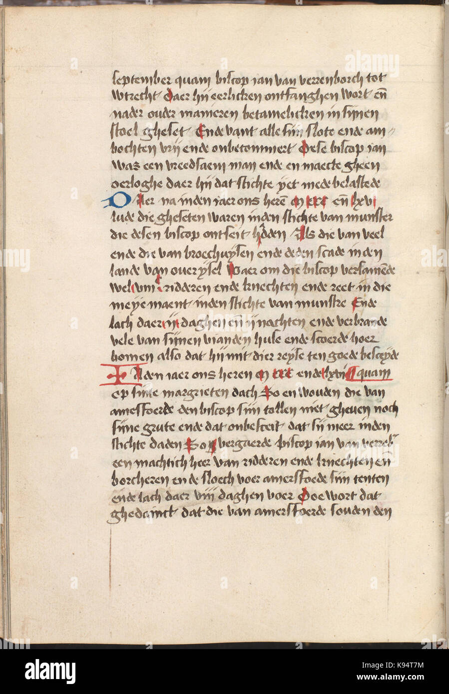 This illuminated manuscript page from the *Kattendijkekroniek*, dated ...