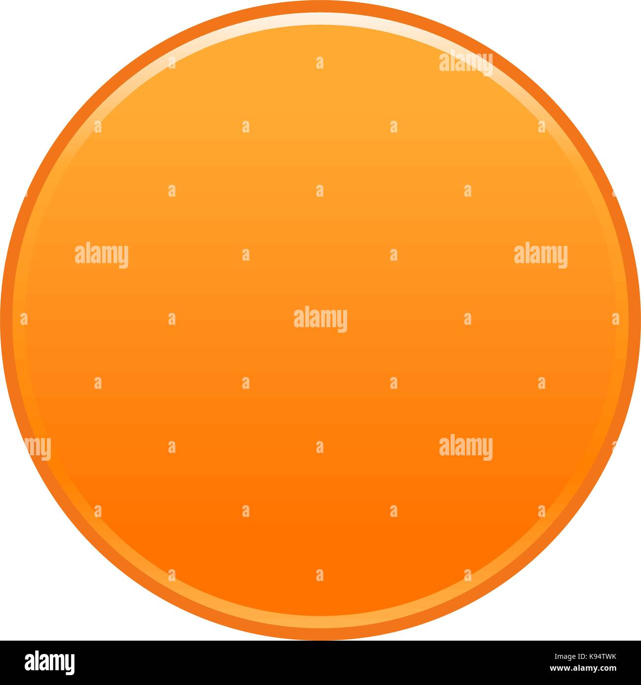Orange flat button blank web internet icon circle empty shape. Vector ...