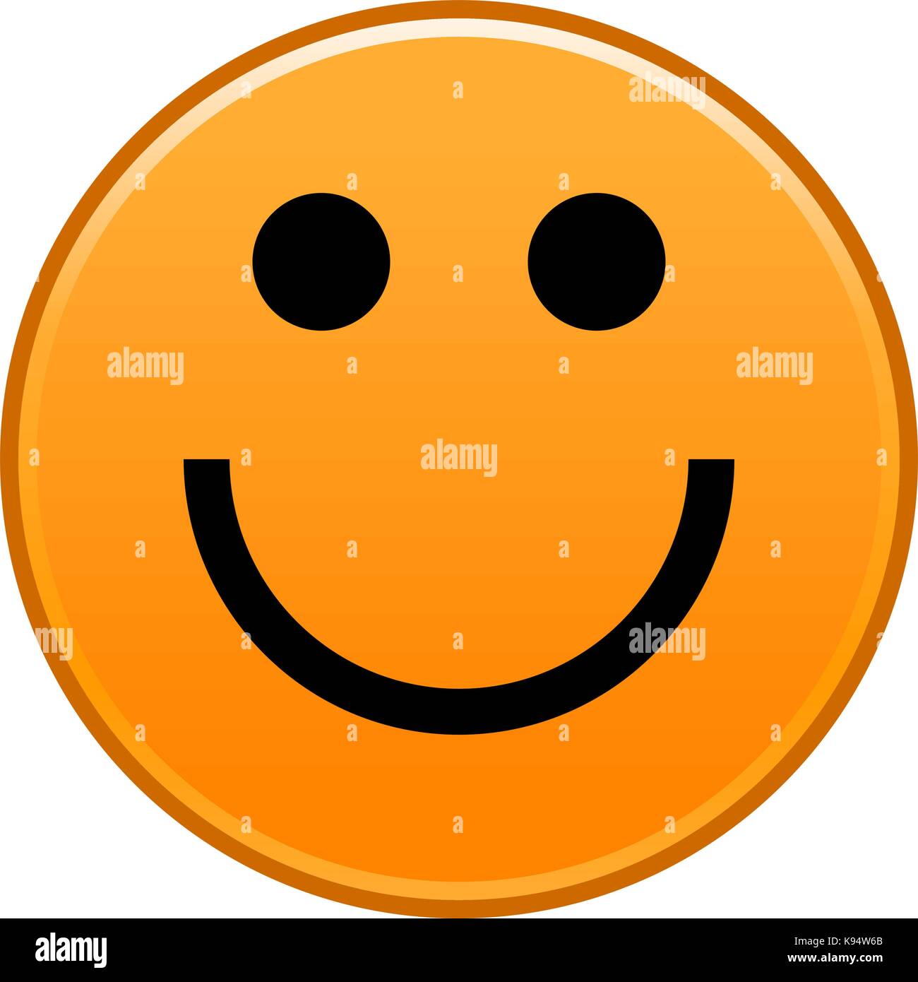 Orange smiling face cheerful smiley happy emoticon. Quick and easy ...