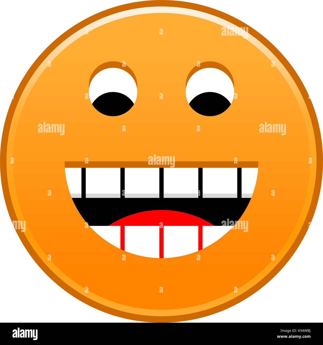 Orange smiling face cheerful smiley happy emoticon. Quick and easy ...